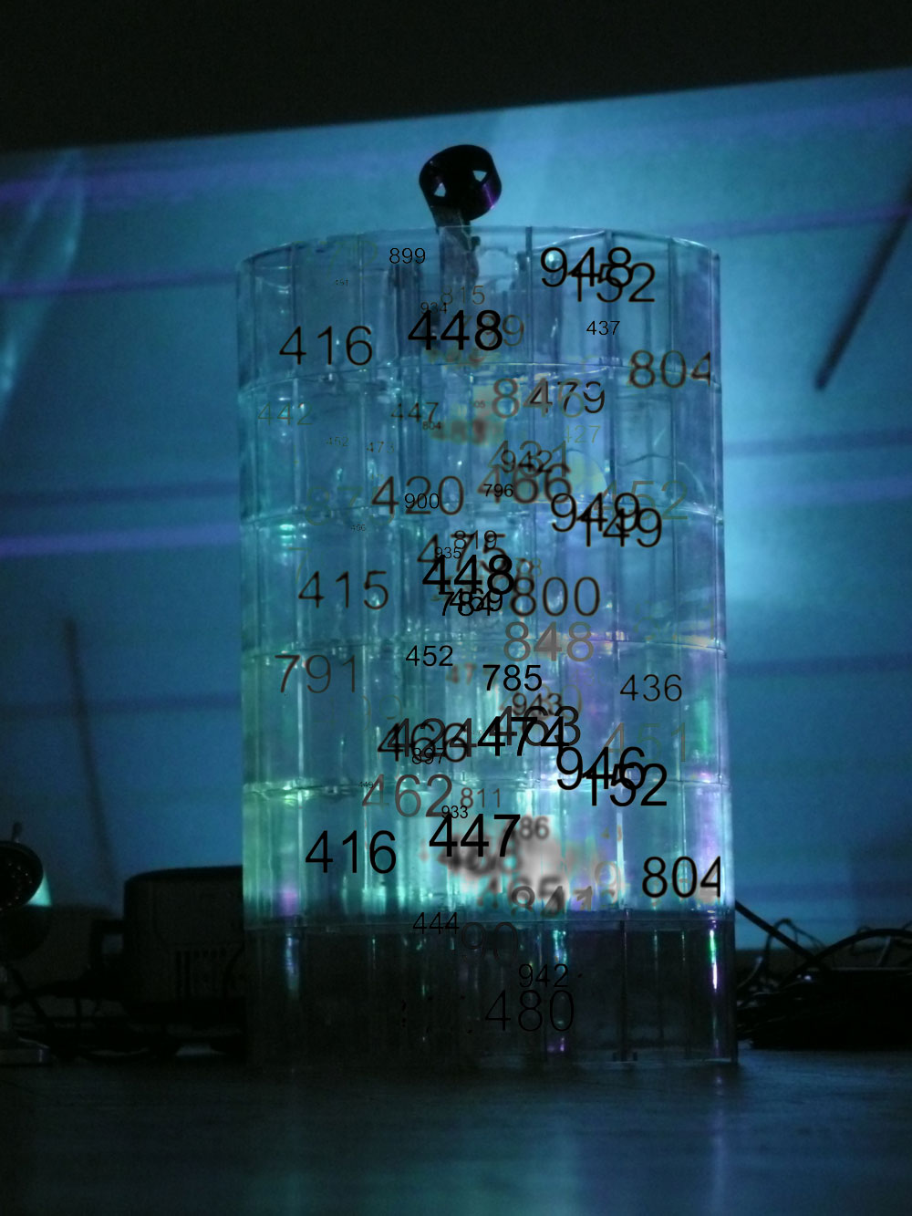 DATA DATA DATA by Stanza 2008.The sensors respond to changes in gallery ...